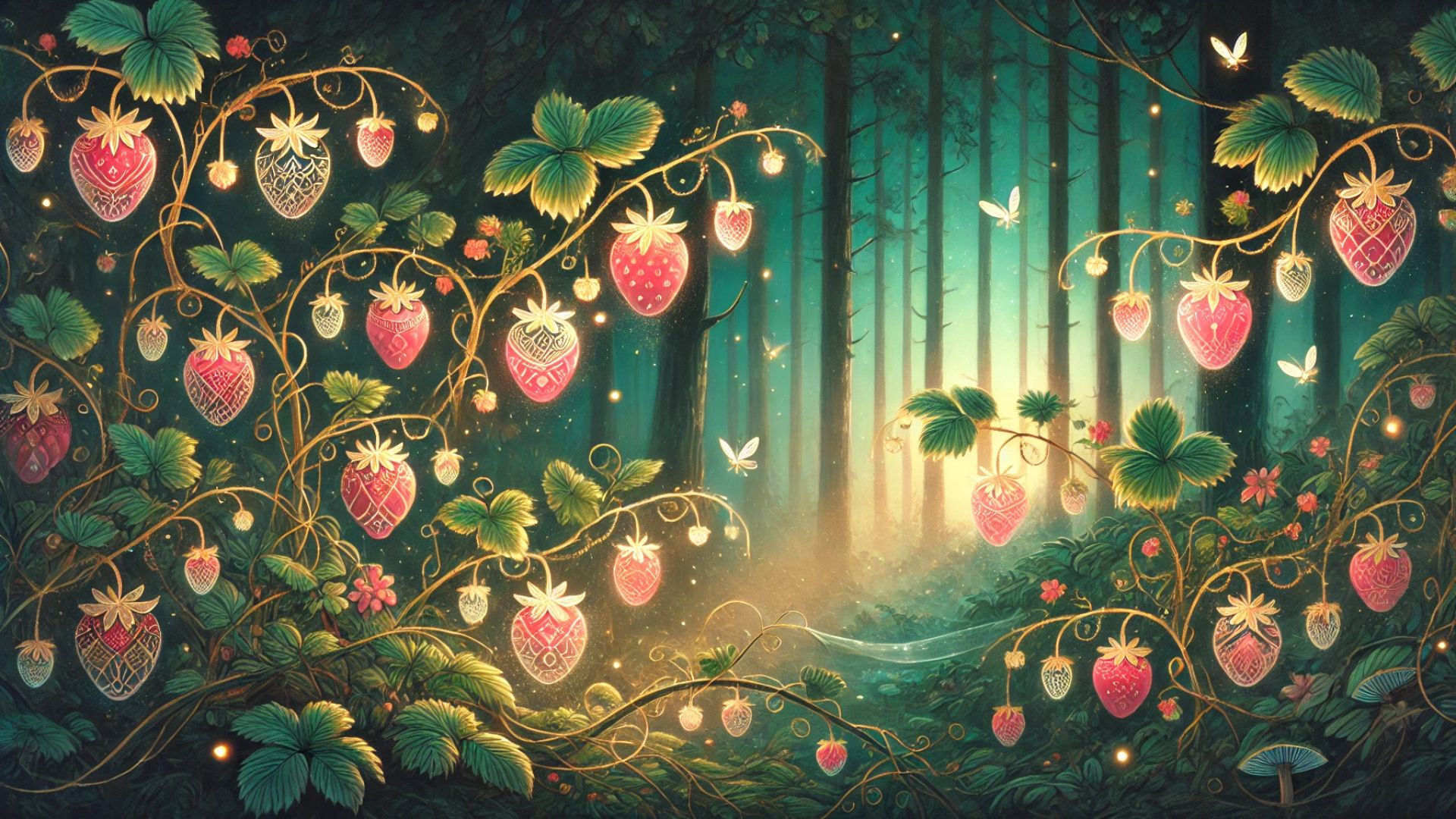 50+ demure Strawberry Desktop Wallpapers of your choice
