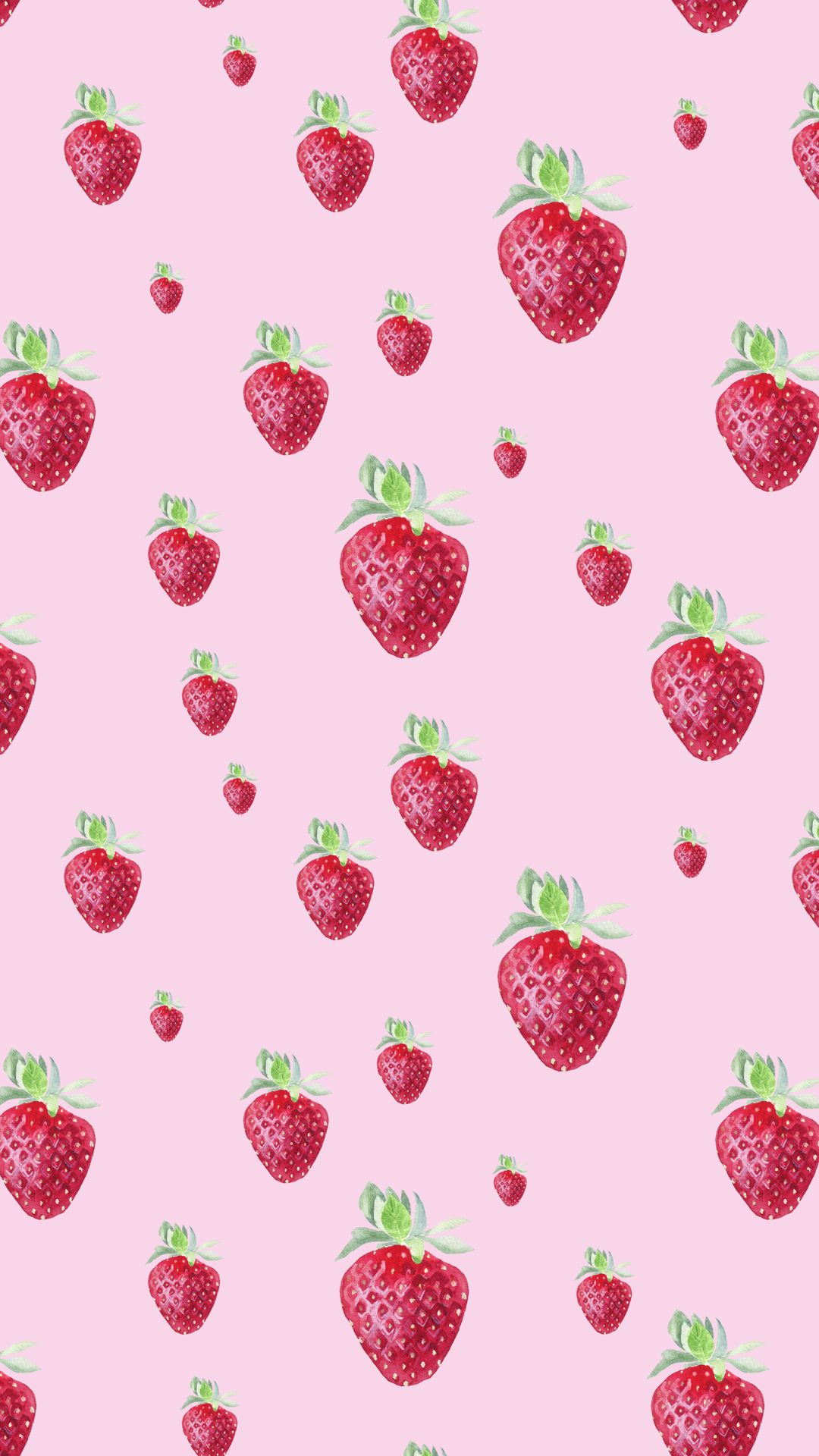 [60+] Pastel Pink Strawberry Wallpaper